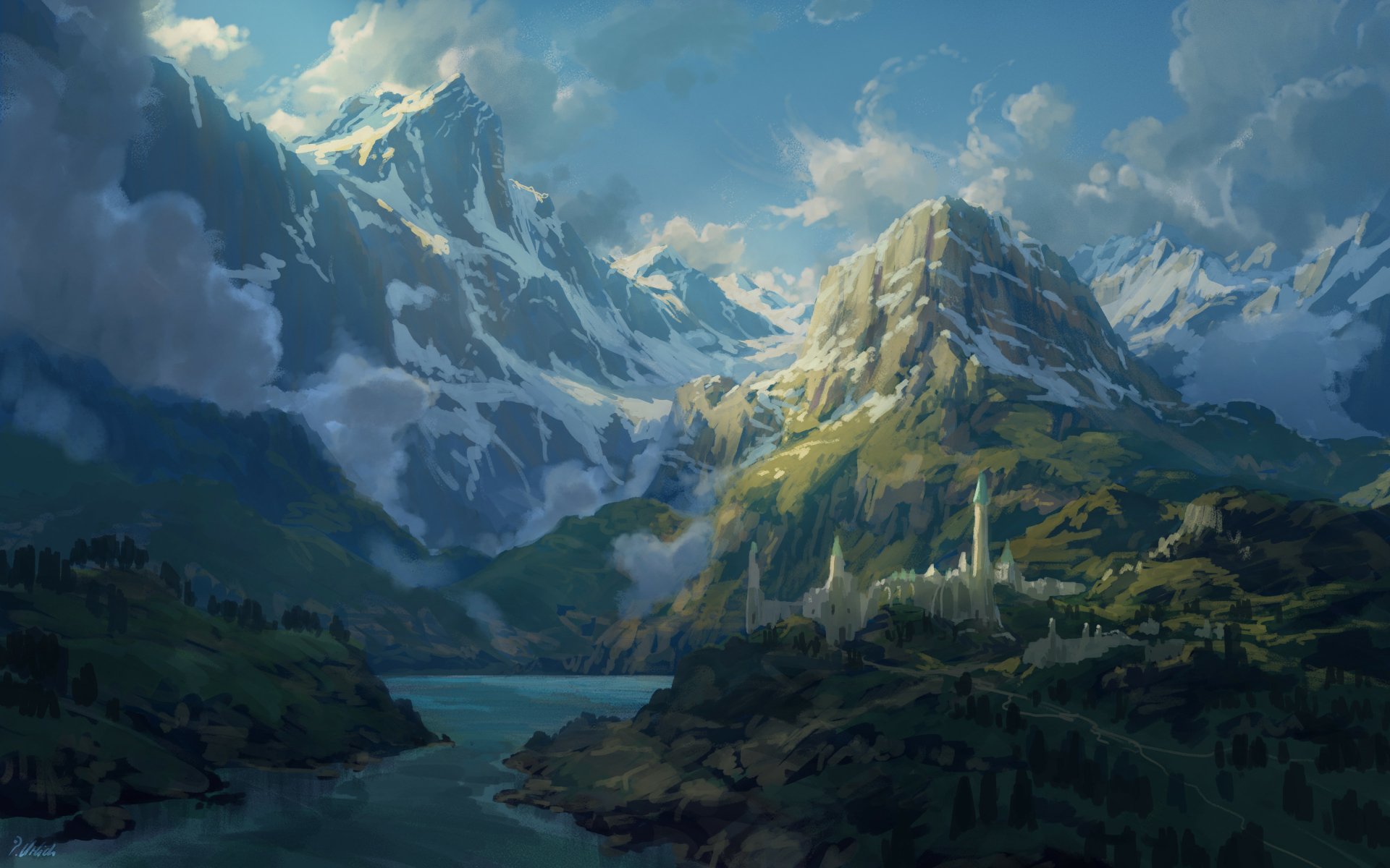 Artistic Peaks: Stunning 4K Ultra HD Mountain Landscape by Philipp A ...