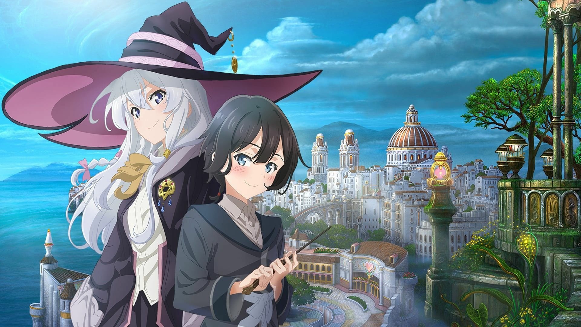Wandering Witch Elaina & Saya: Stunning HD Anime Journey Wallpaper