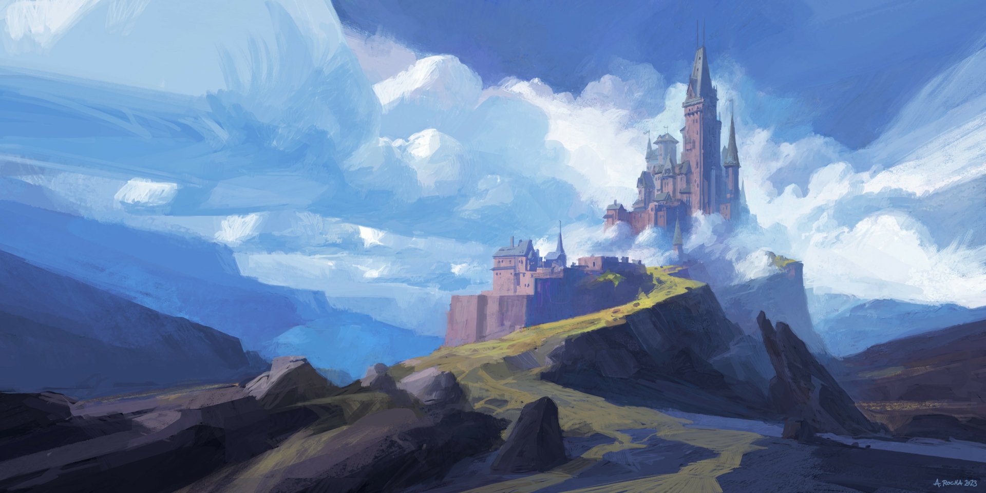 Majestic Fantasy Castle – Stunning HD Wallpaper View by Andreas Rocha