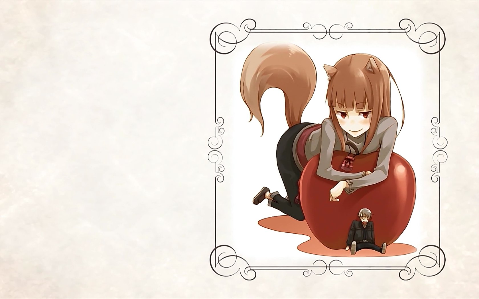 Spice and Wolf HD Anime Wallpaper: Elegant Fox Spirit Charm | 1680x1050 ...
