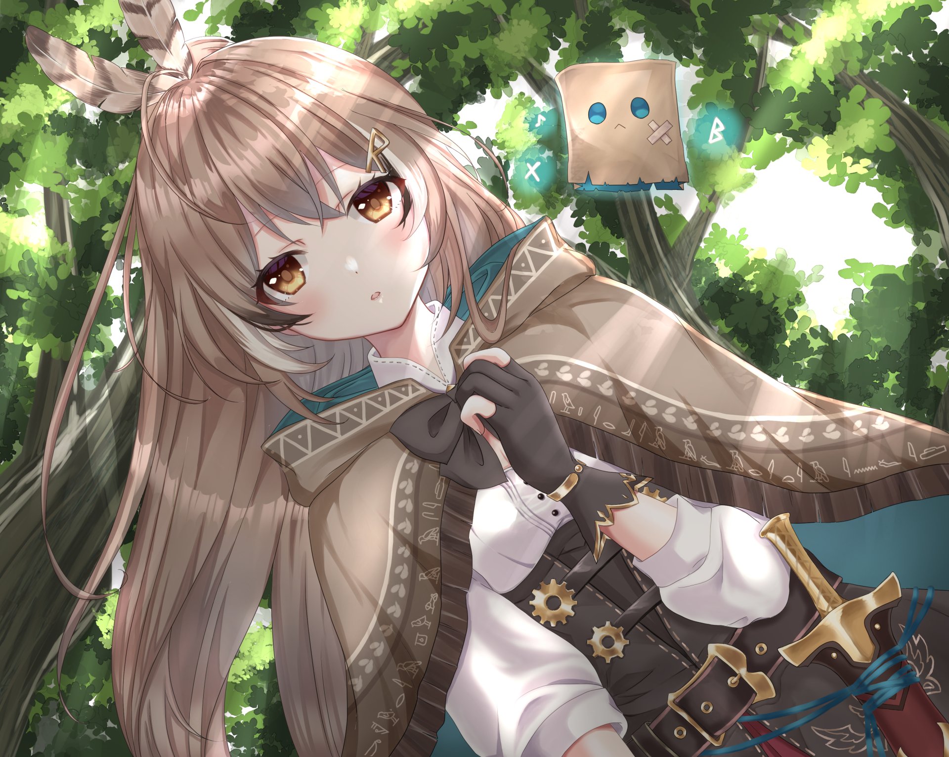 Nanashi Mumei HD Wallpaper – Hololive Virtual YouTuber Charm in Nature