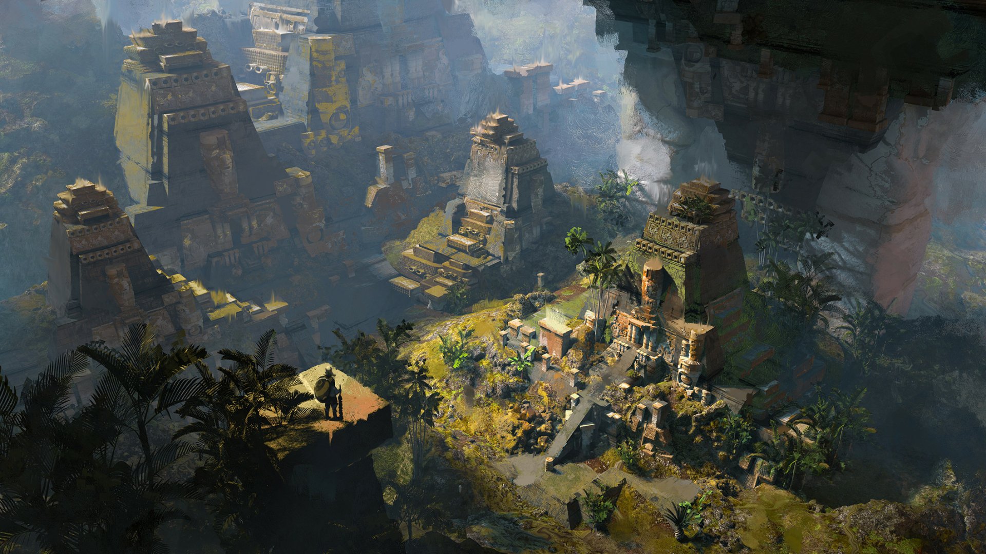 The Lost Sky Temple — Fantasy HD Wallpaper by Sebastian Luca