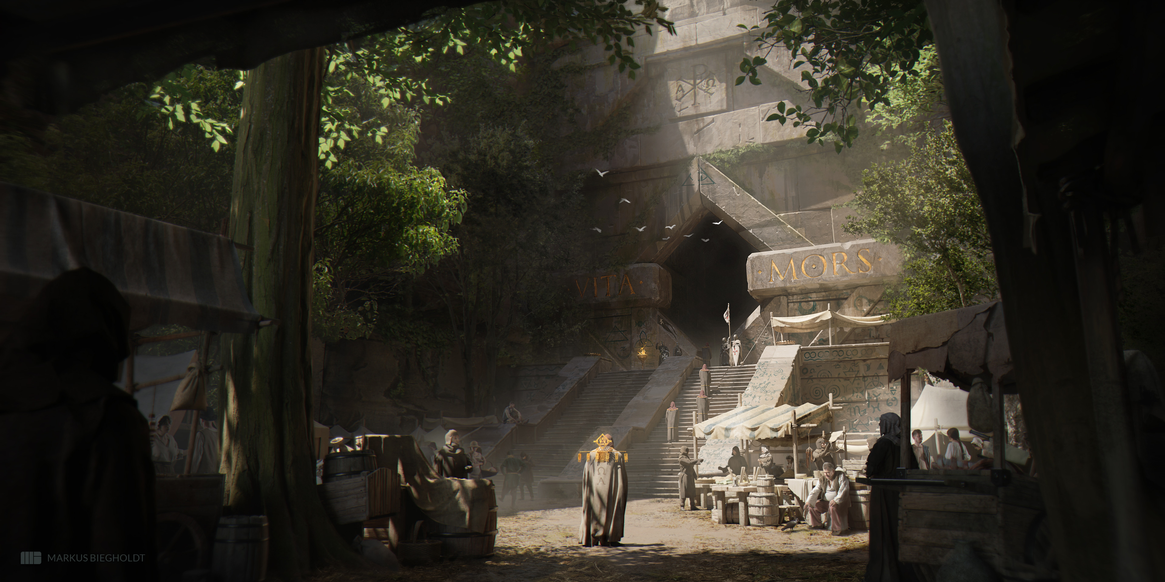 Enchanted Market: A Fantasy Realm in HD by Markus Biegholdt