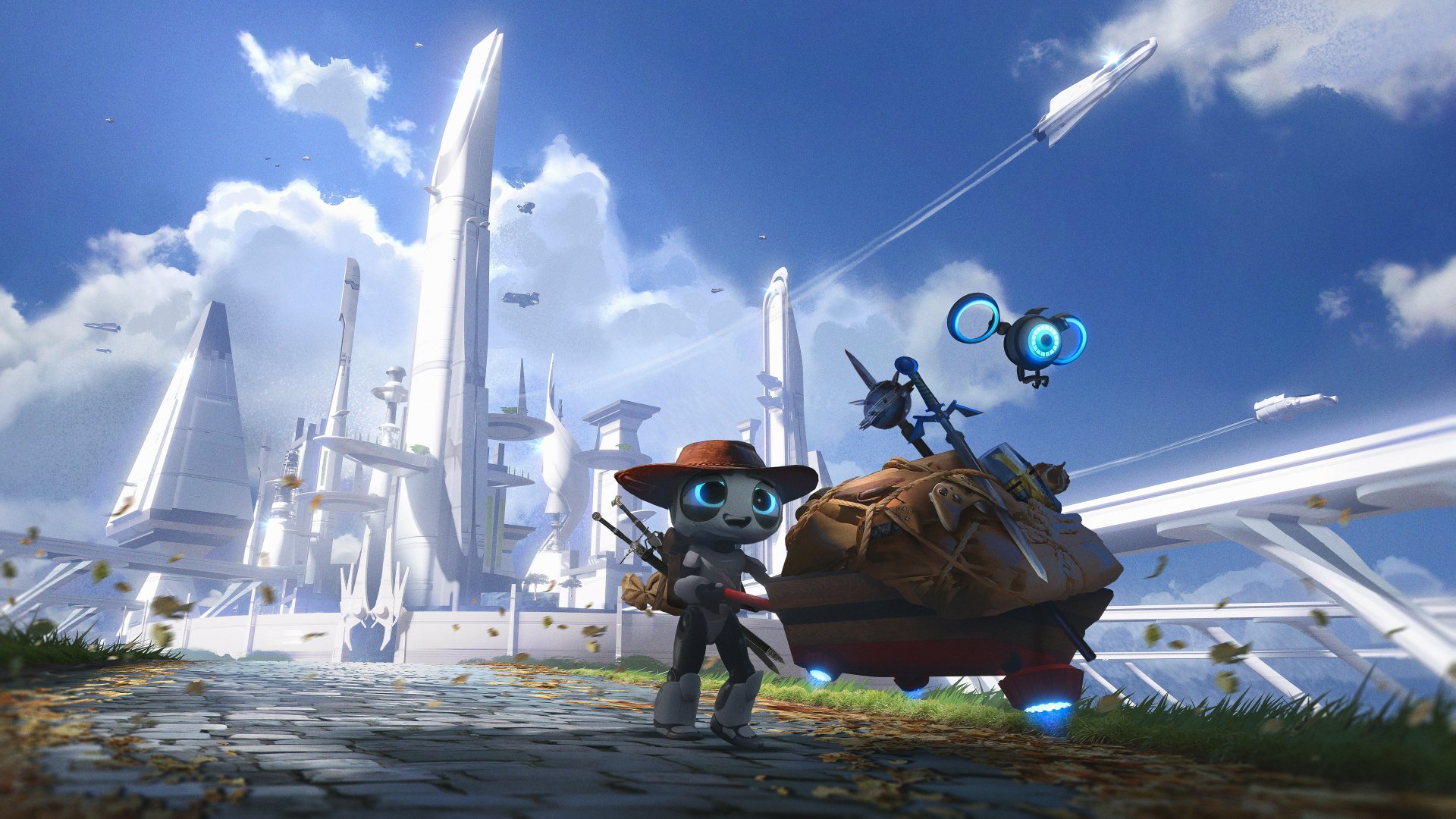 Download Sci Fi Robot 4k Ultra HD Wallpaper by Yoan Vernet