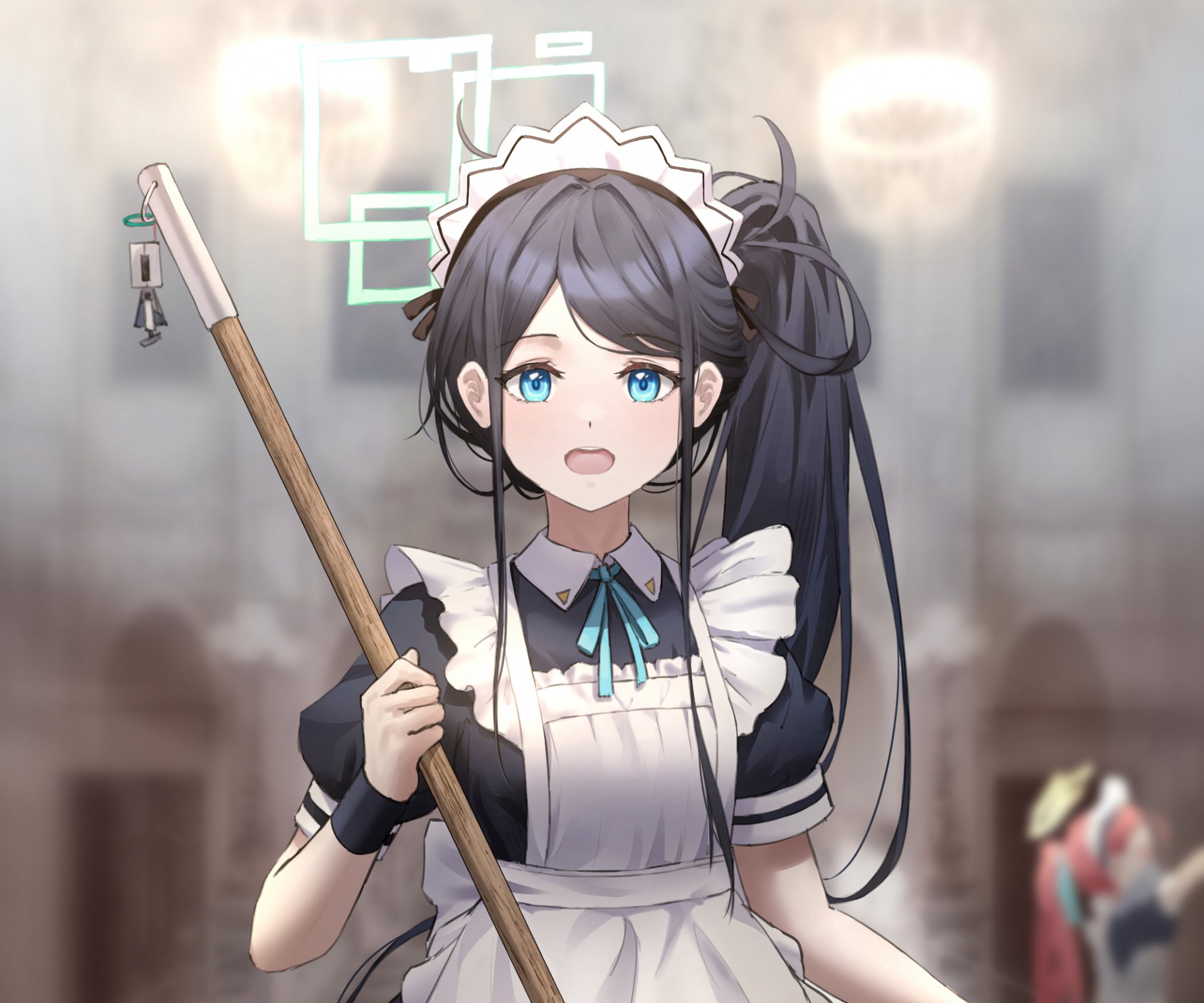 Download Maid Tendou Alice Video Game Blue Archive HD Wallpaper by Ressec