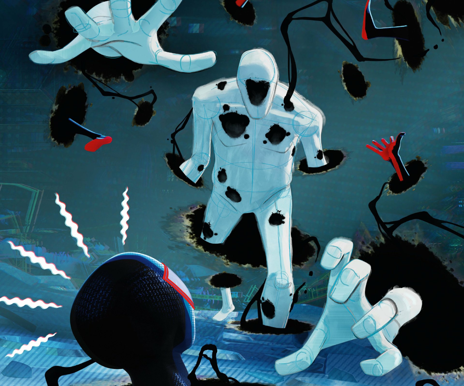 Across the Spider-Verse — Miles HD Wallpaper | Spider-Man: Web-Warp HD ...