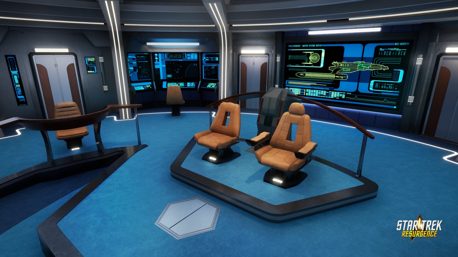 Star Trek: Resurgence HD Wallpaper - Sci-Fi Bridge Command Center