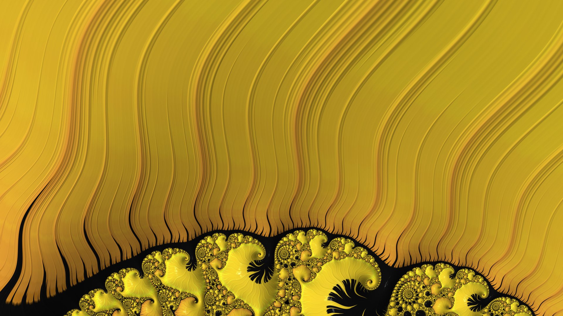 Fractal Art for your Desktop - Yellow by Dr-Pen