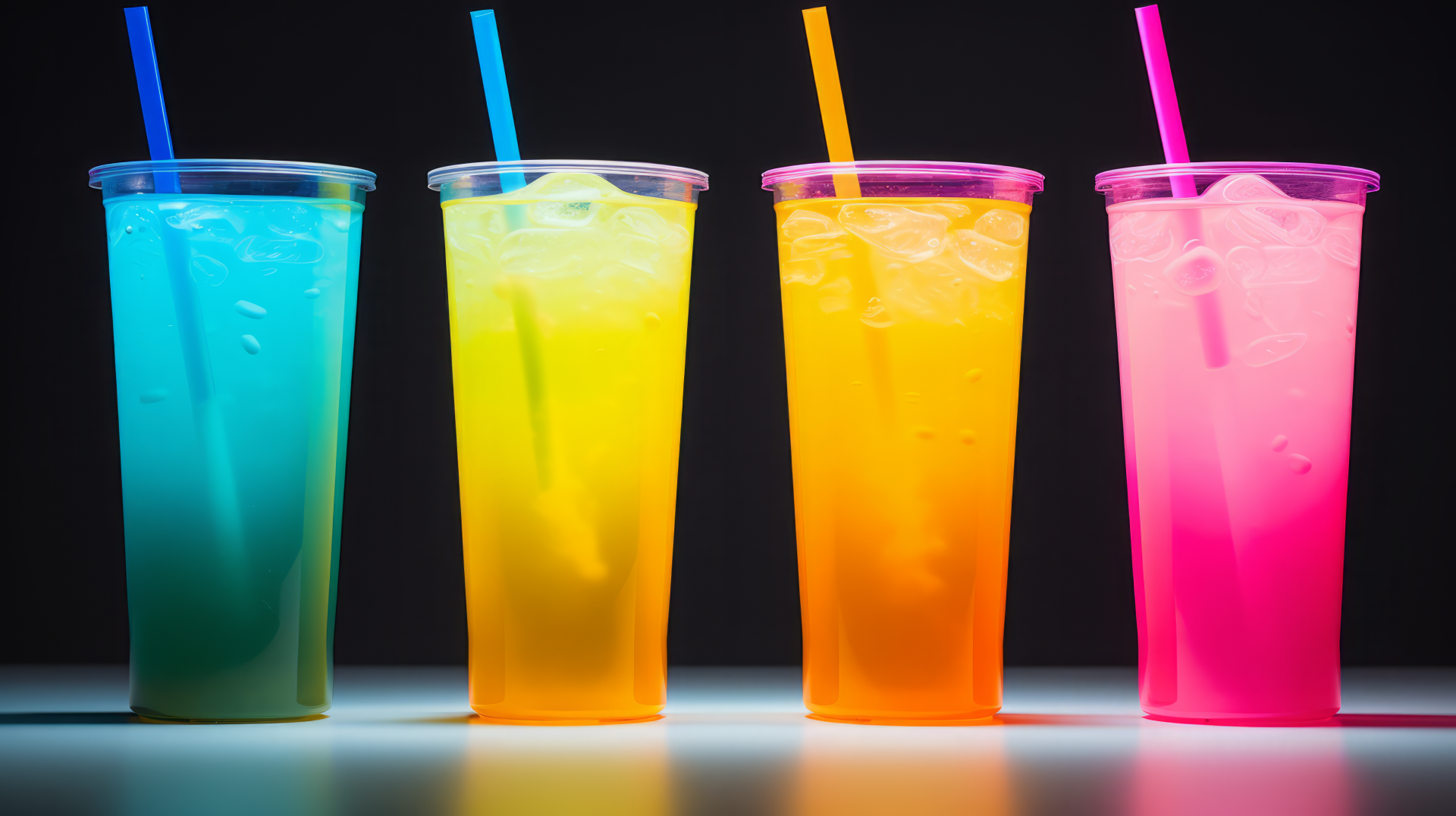 Colorful Slurpee Drinks HD Wallpaper