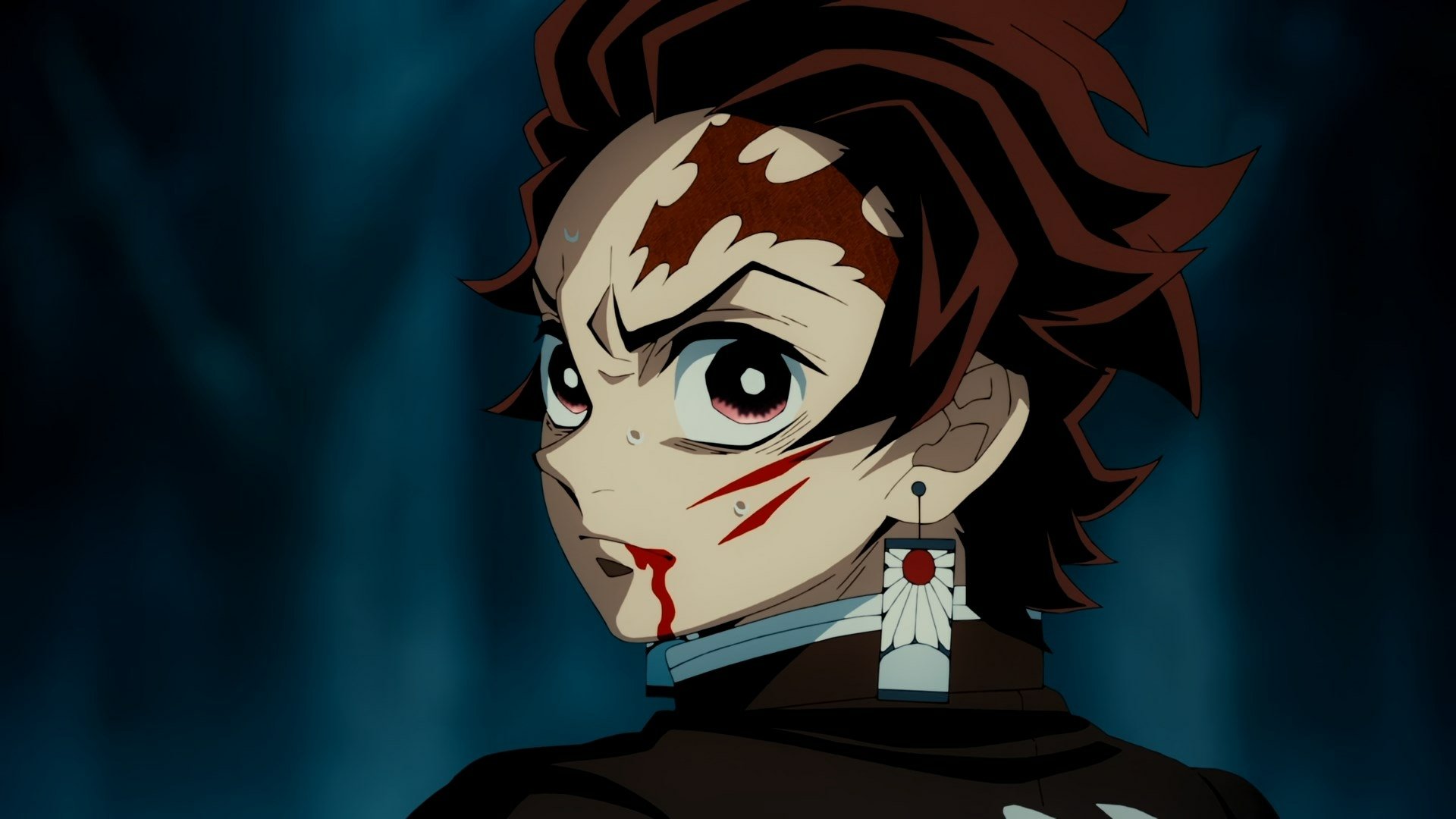 Demon Slayer HD Anime Wallpaper: Tanjiro’s Fierce Resolve