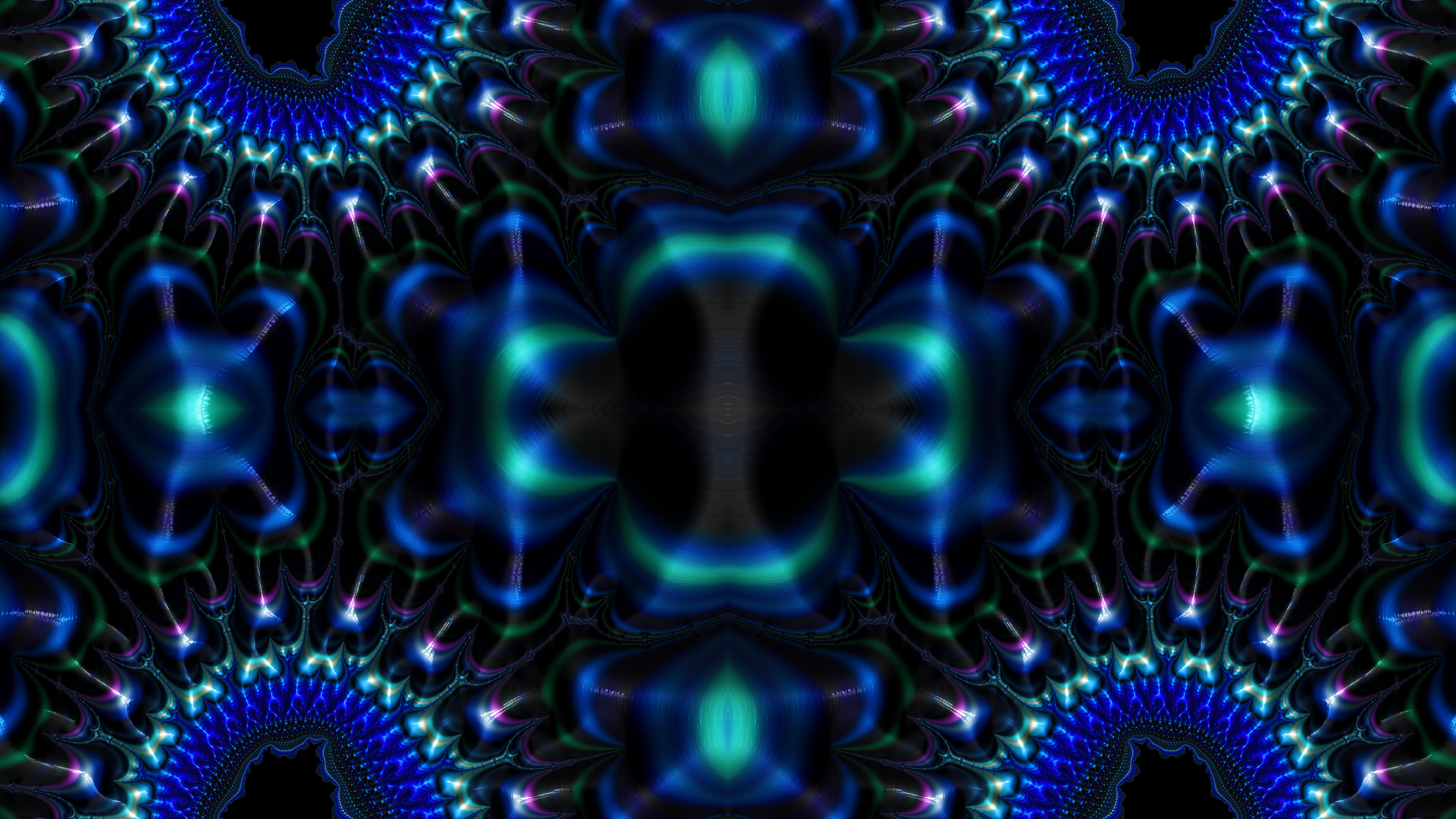 Trippy Psychedelic Fractal Wallpaper by Dr-Pen