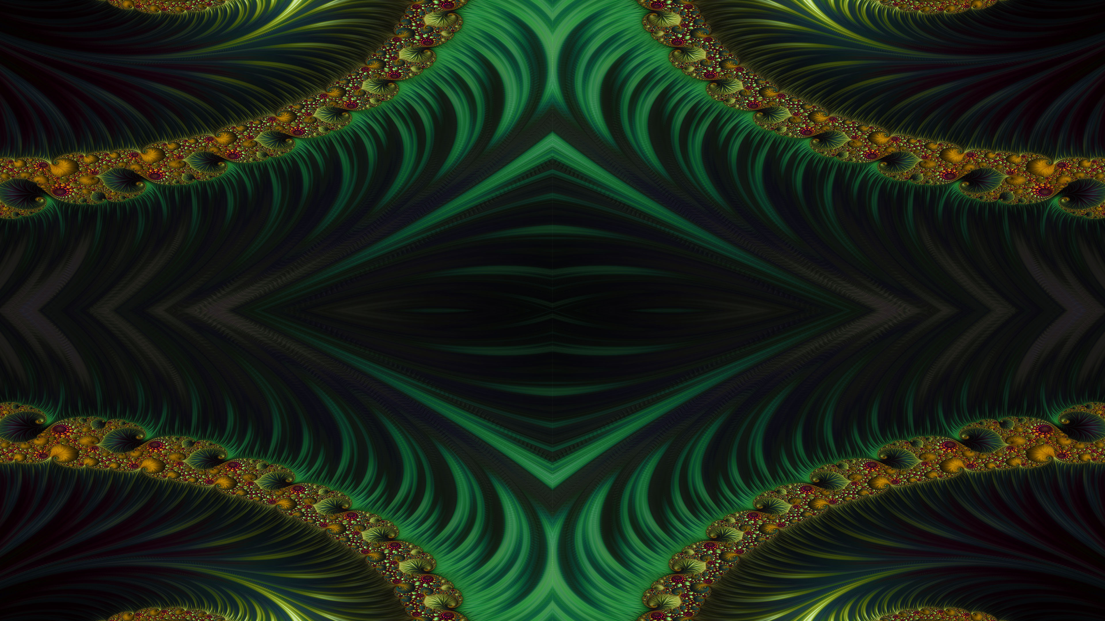 Trippy Psychedelic Fractal Wallpaper by Dr-Pen