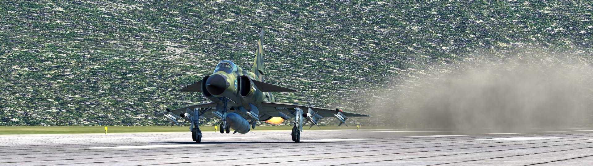 Saab 37 Viggen by zenkokitsun3