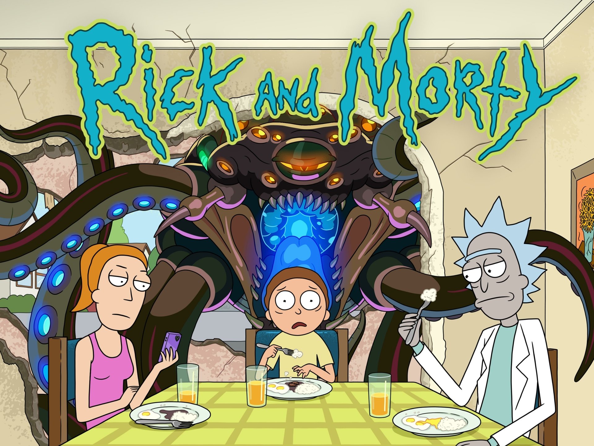 Rick and Morty 4K Ultra HD TV Show Wallpaper Experience