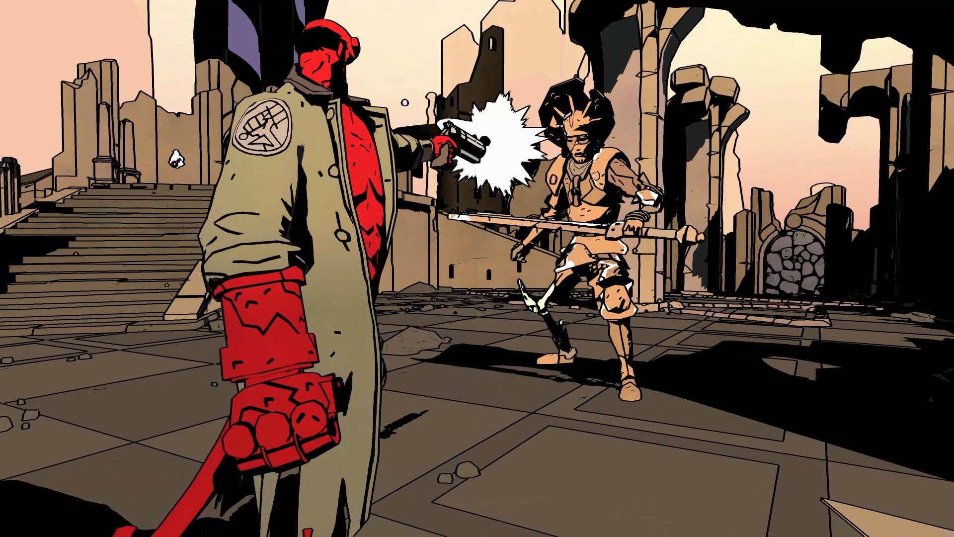 Hellboy Web of Wyrd HD Wallpaper | Epic Comic Scene Background
