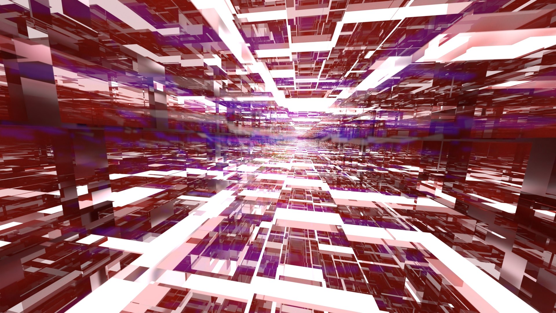 Pale Ruby Glass Tunnels by Dr-Pen