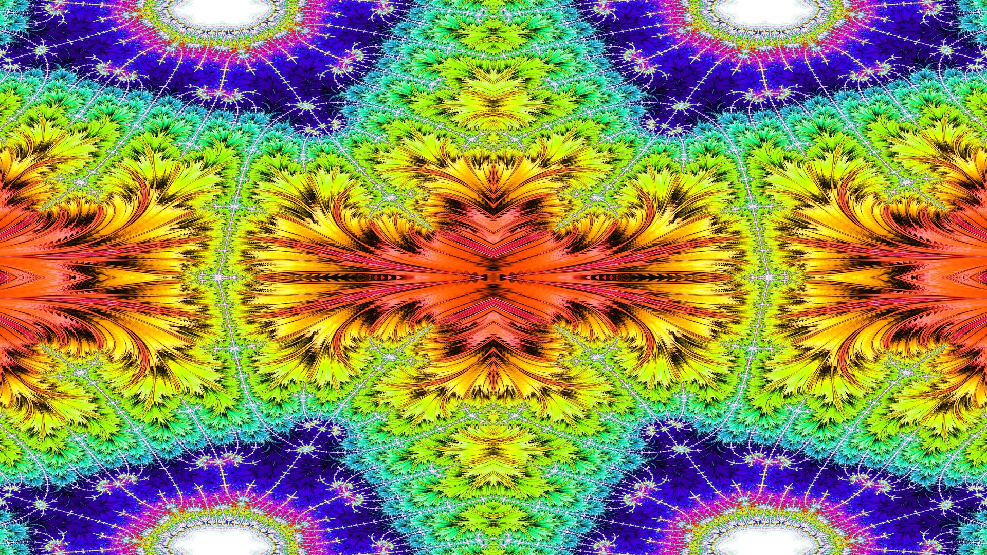 Trippy Fractal Art 4K desktop Wallpaper by Dr-Pen