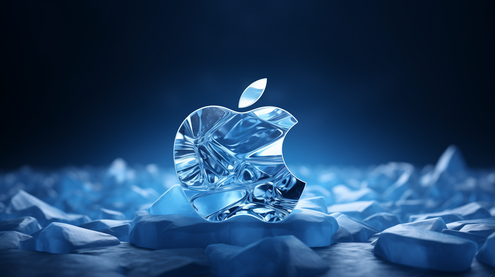 Crystal Apple Desktop Wallpaper HD by patrika
