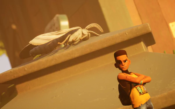 Grounded with a moth by Crash