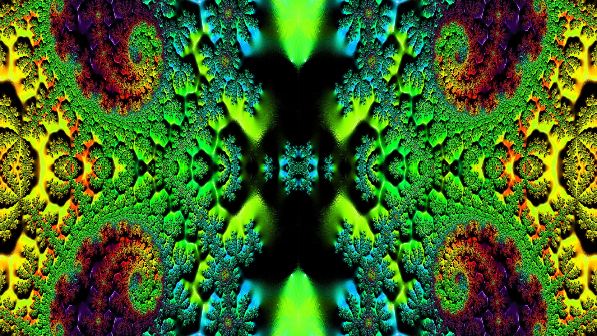 Trippy Psychedelic Fractal 4k Desktop Wallpaper by Dr-Pen