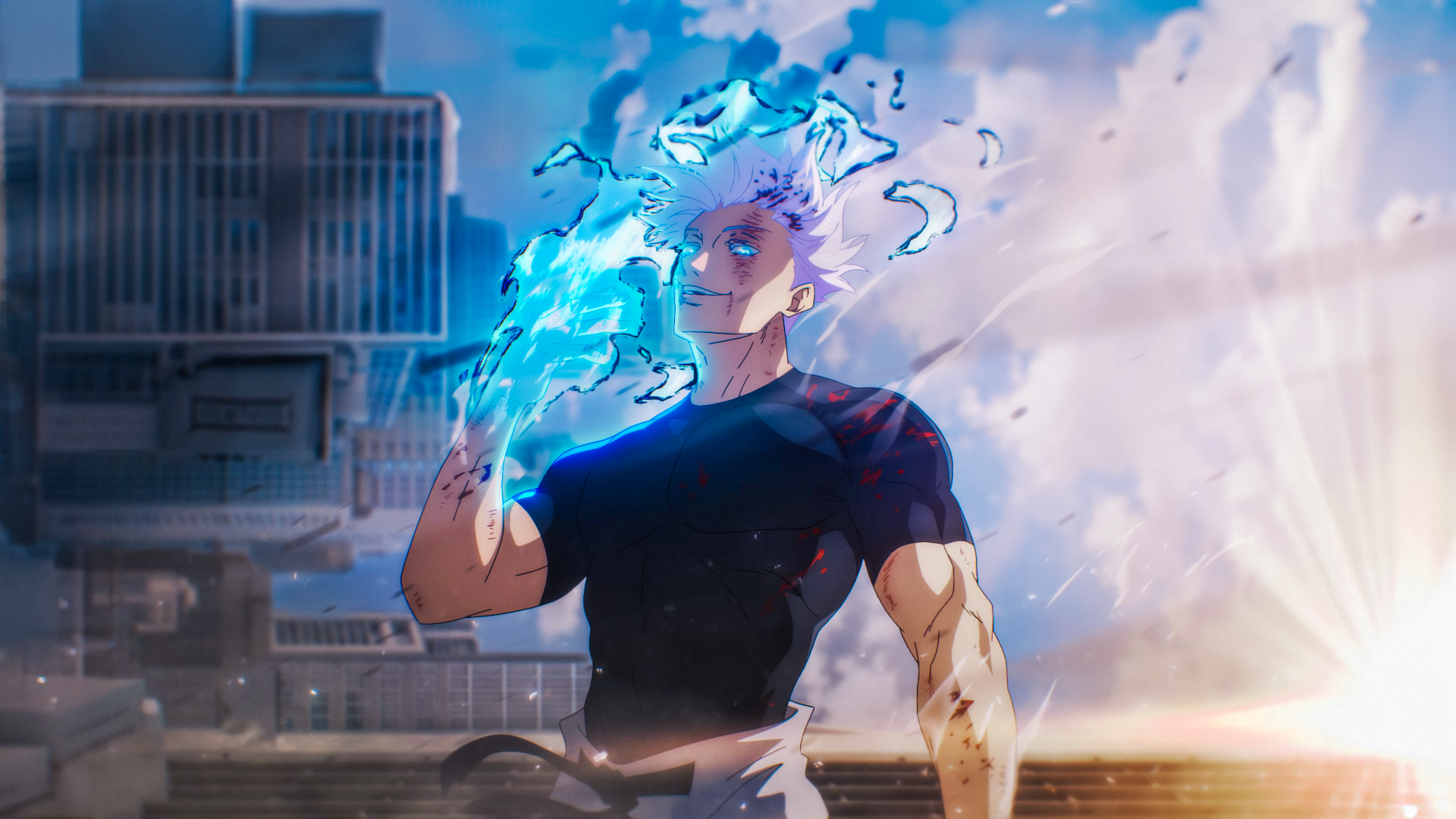 Satoru Gojo Unleashed: 4K Ultra HD Jujutsu Kaisen Anime Power Spotlight ...