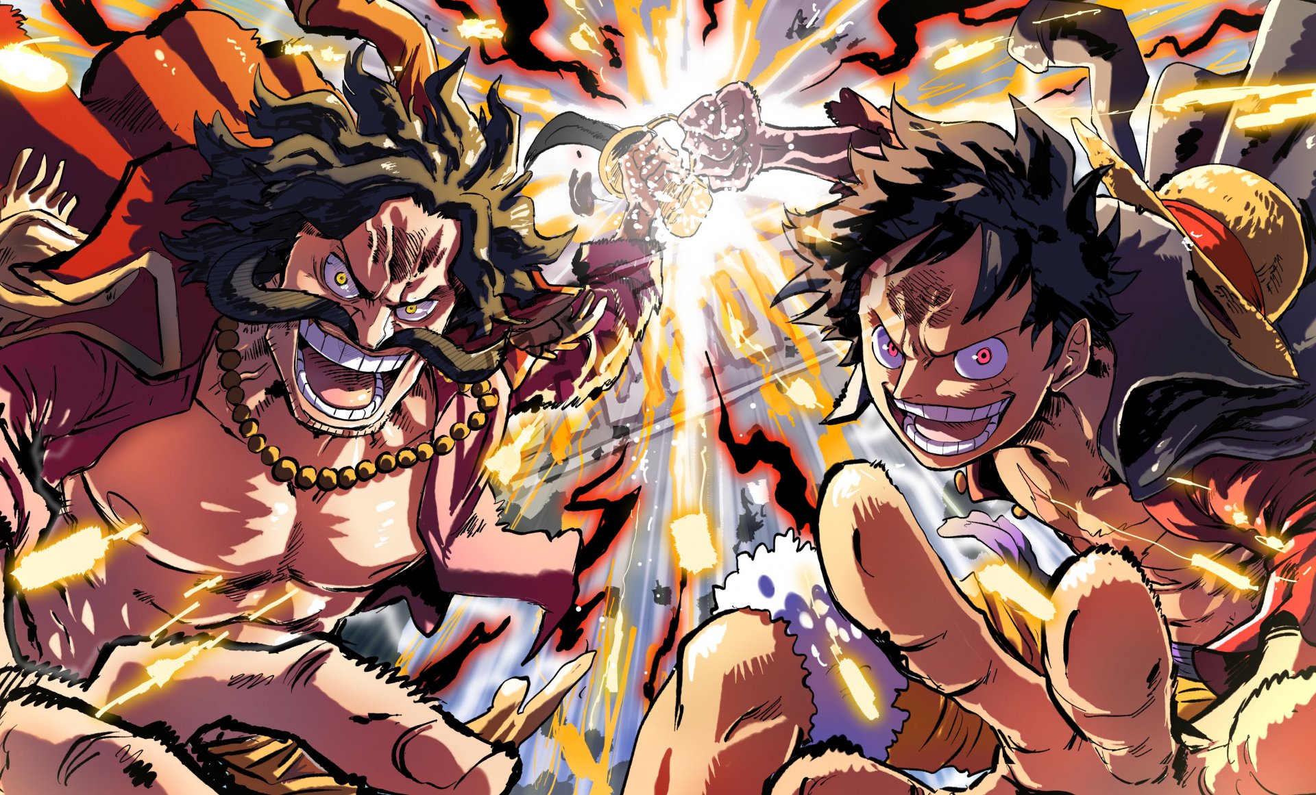 Epic Clash: Gol D. Roger vs Monkey D. Luffy | One Piece 4K Ultra HD ...