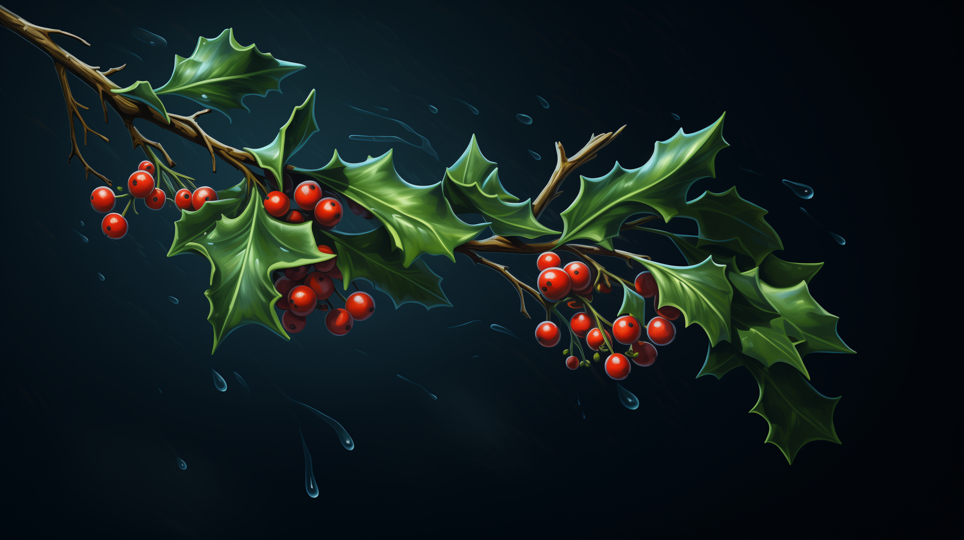Holiday Mistletoe HD Wallpaper - Christmas Plant Background by Laxmonaut