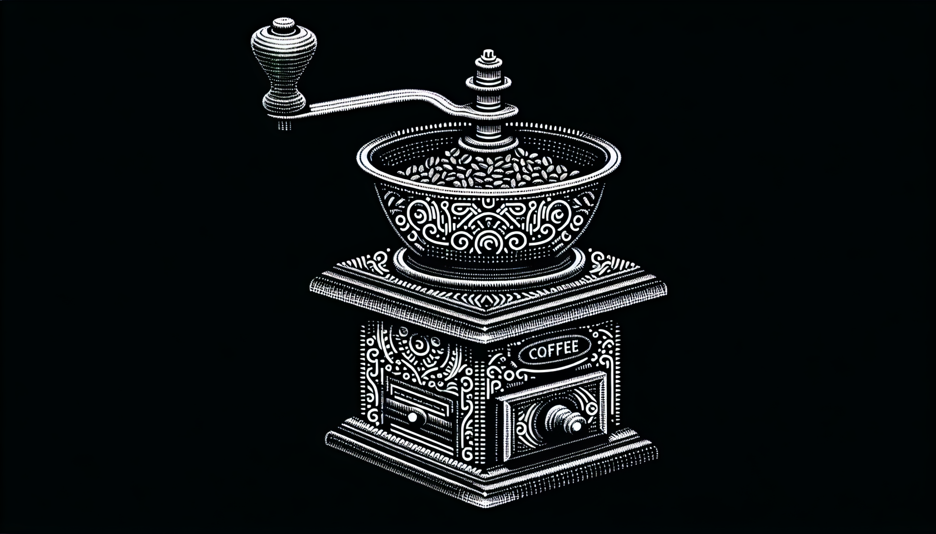 Vintage Coffee Grinder HD Wallpaper by QuantumCurator