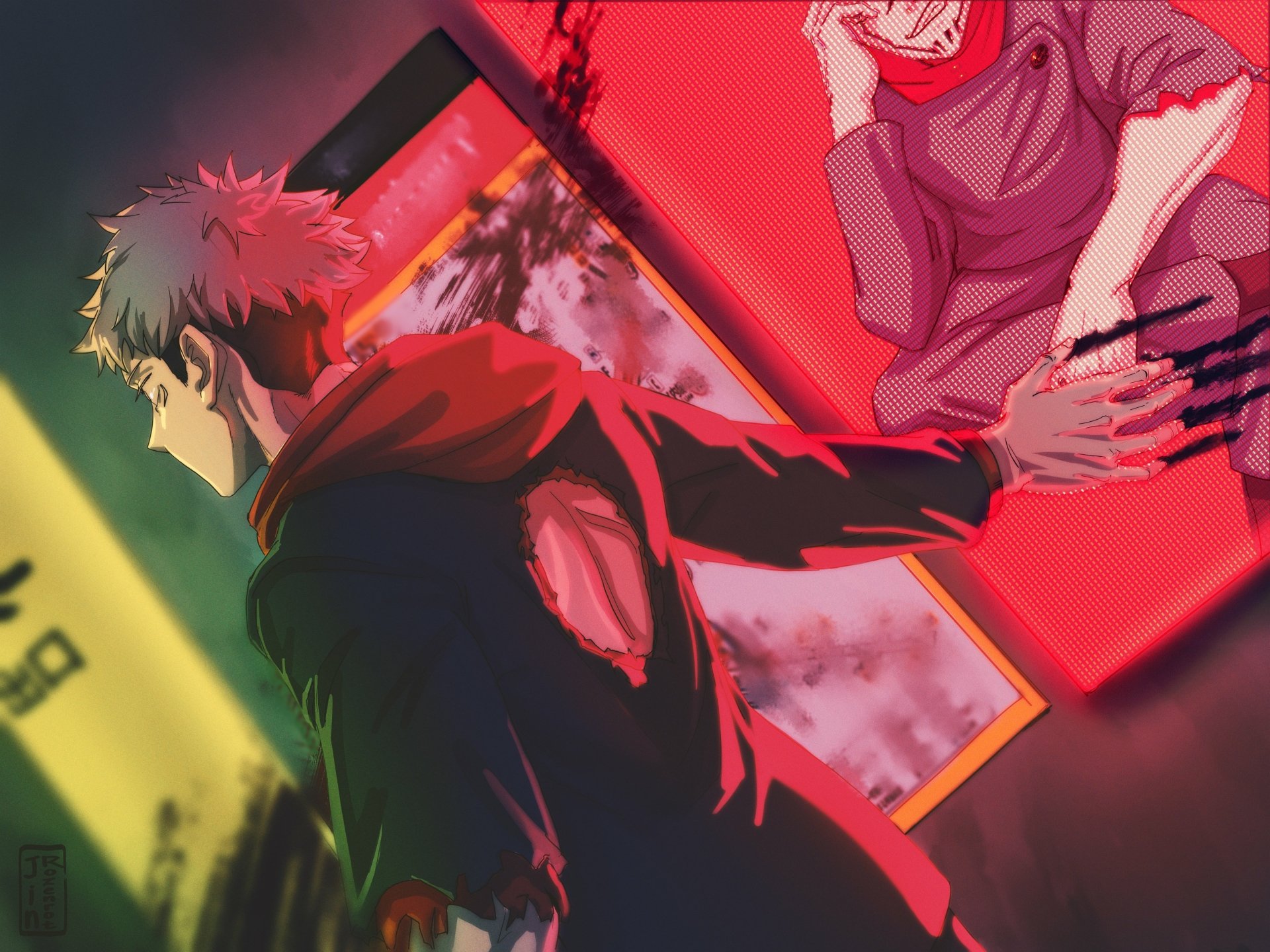 Yuji Itadori in Action | Jujutsu Kaisen 4K Ultra HD Anime Wallpaper by ...