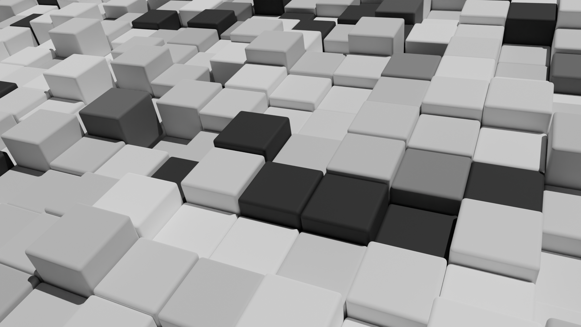 Greyscale Cubes by Sonixx