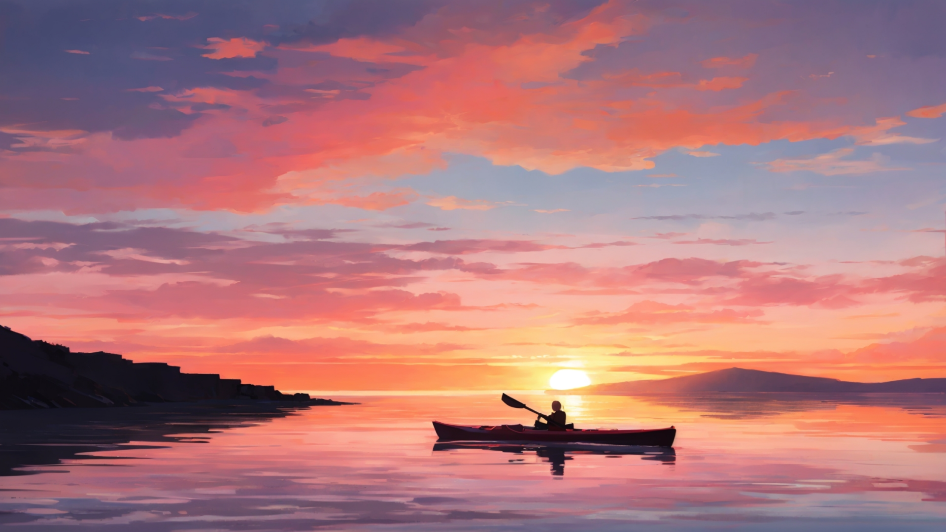 Sunset Sea by AnimeHead