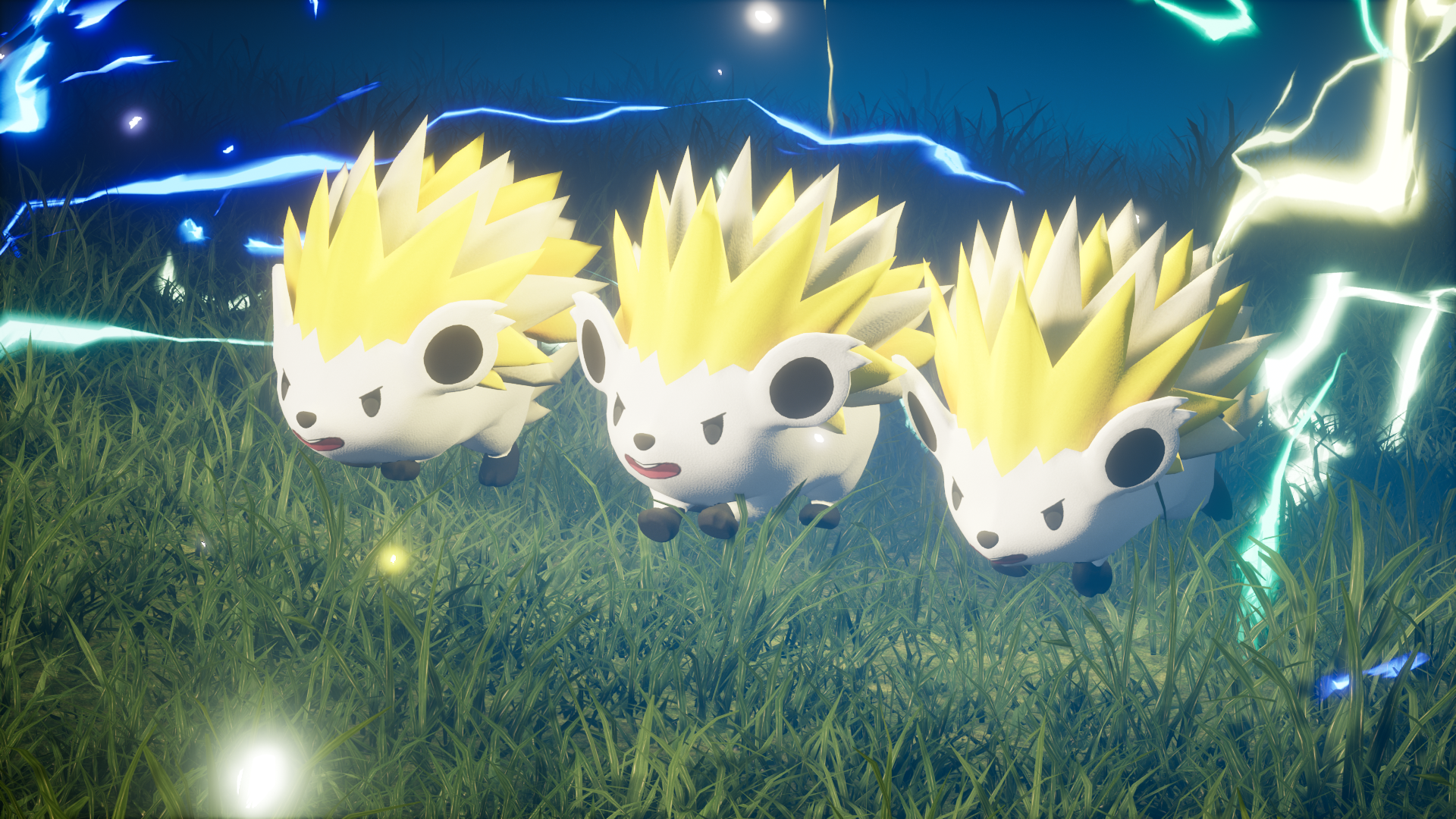 Palworld Creatures HD Wallpaper - Electric Encounter
