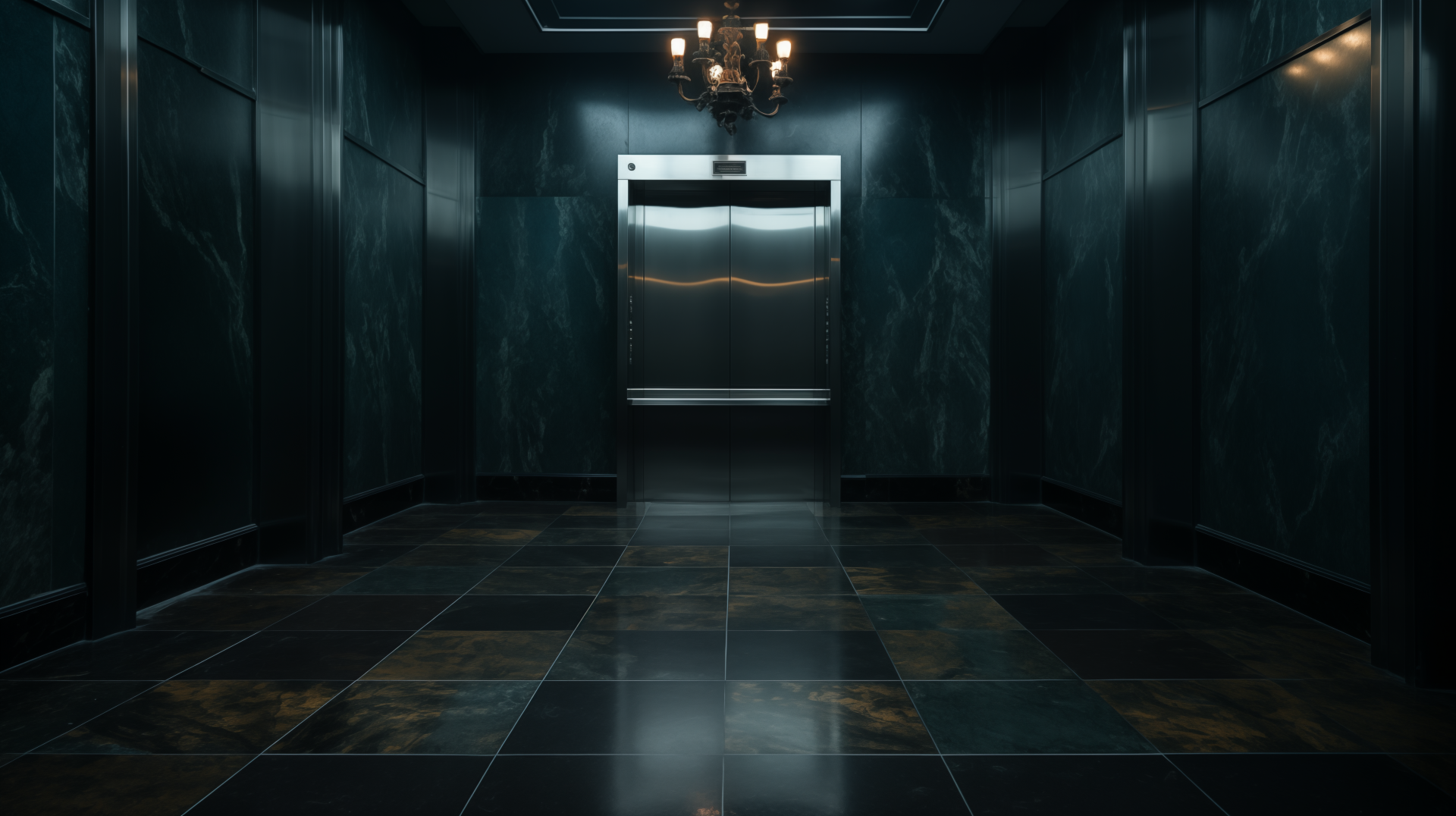Elegant Elevator Interior HD Wallpaper by CelestialCanvas