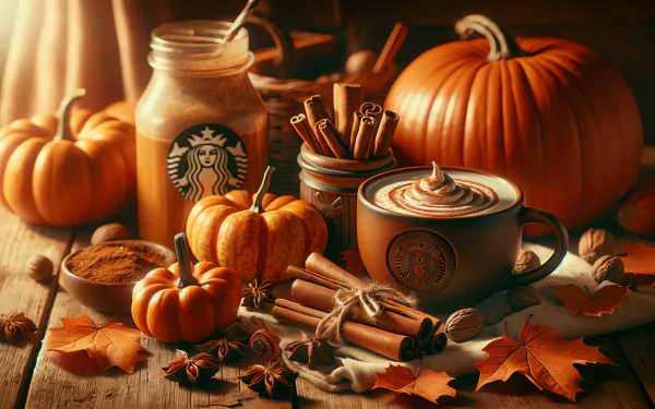Autumn Ambiance - Pumpkin Spice Latte and Fall Harvest HD Wallpaper by ...