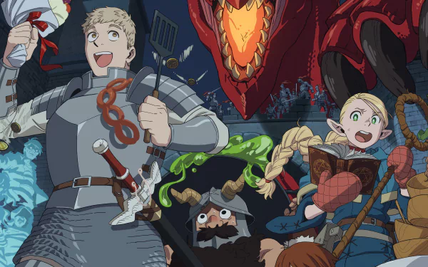 Delicious in Dungeon – Epic Anime Feast HD Wallpaper by rasn