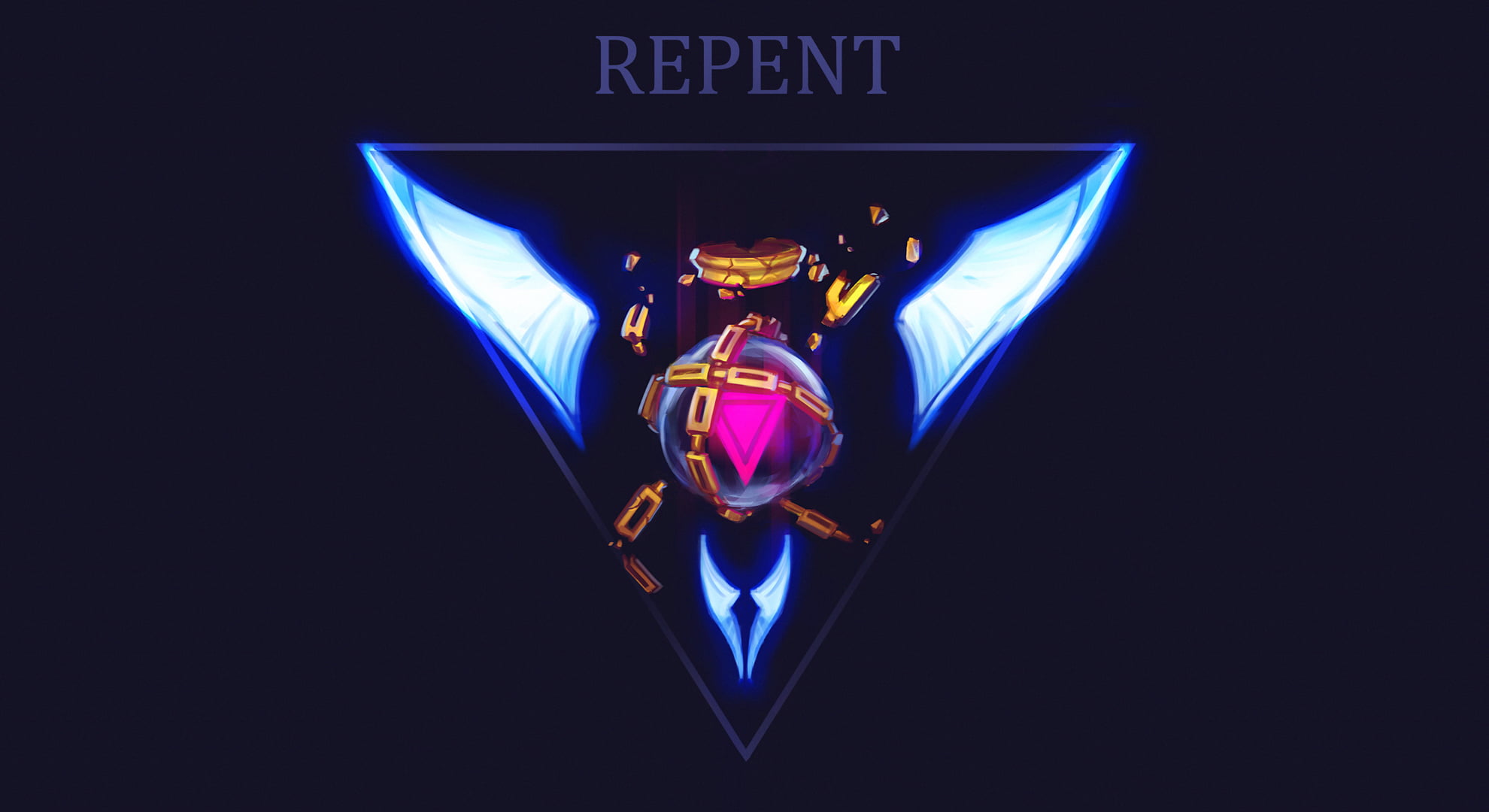 ULTRAKILL Game HD Wallpaper — REPENT Emblem Background