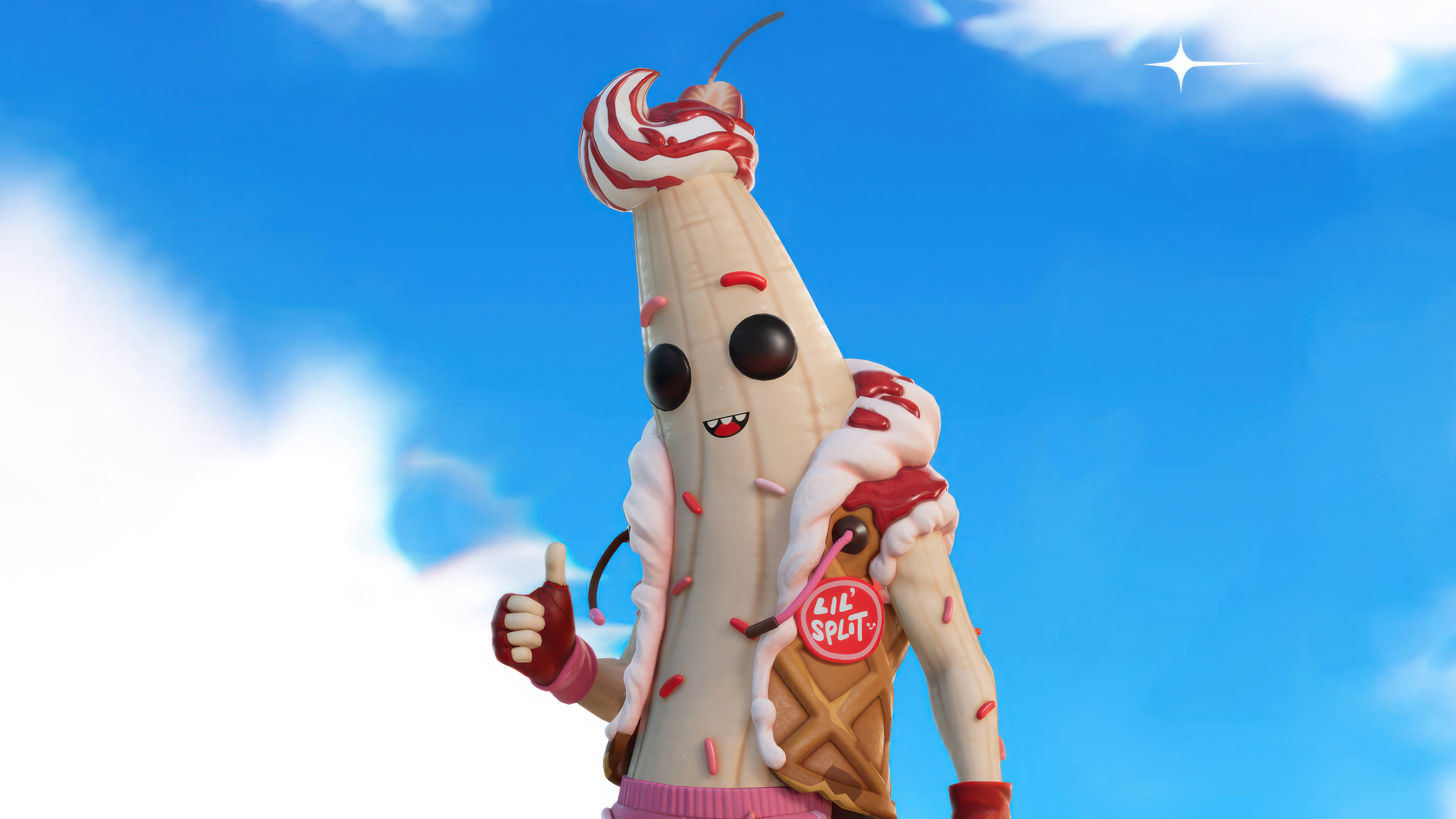 Fortnite Ice Cream Outfit HD Desktop Wallpaper