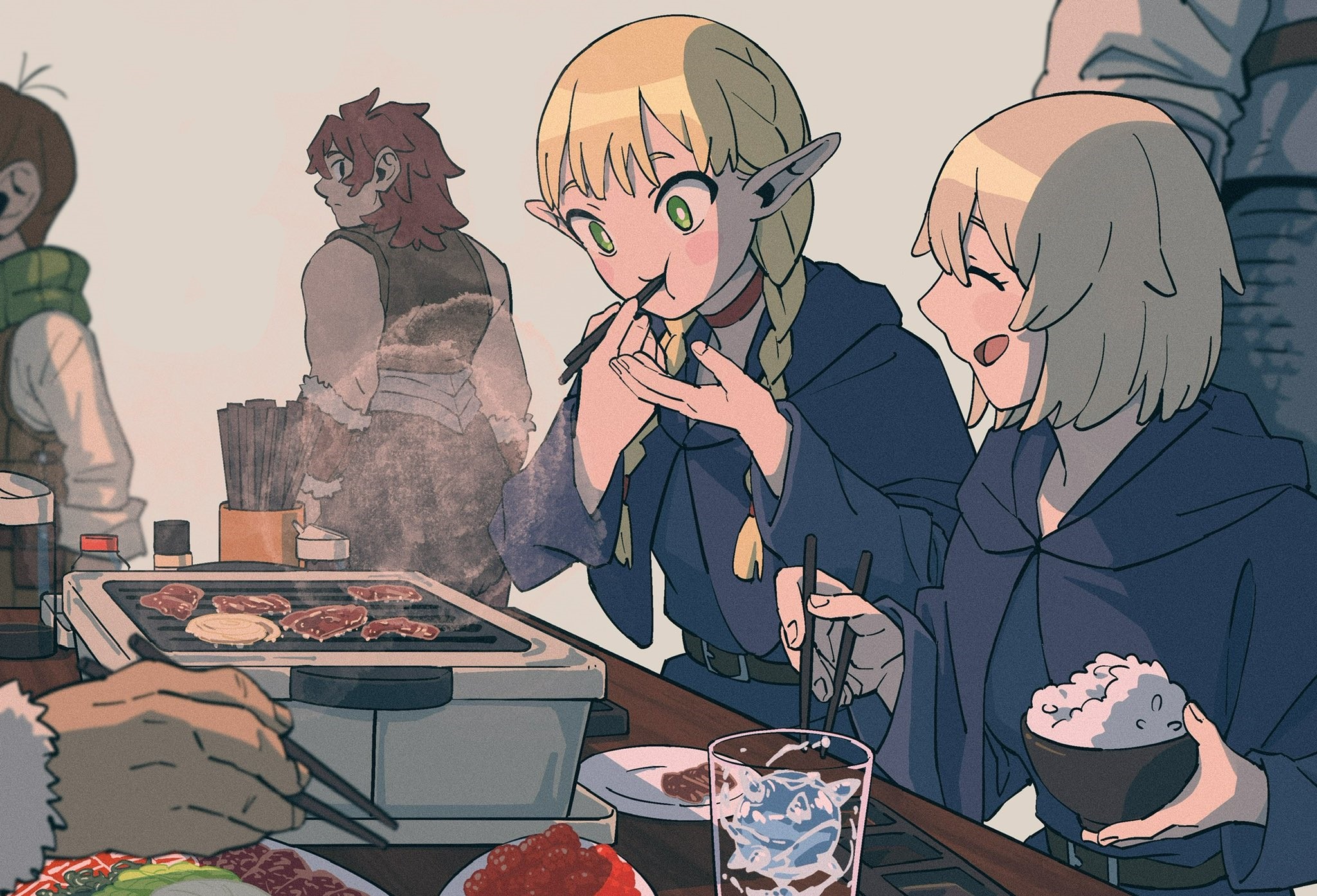 Delicious in Dungeon: Marcille & Falin Feast HD Anime Wallpaper by ...