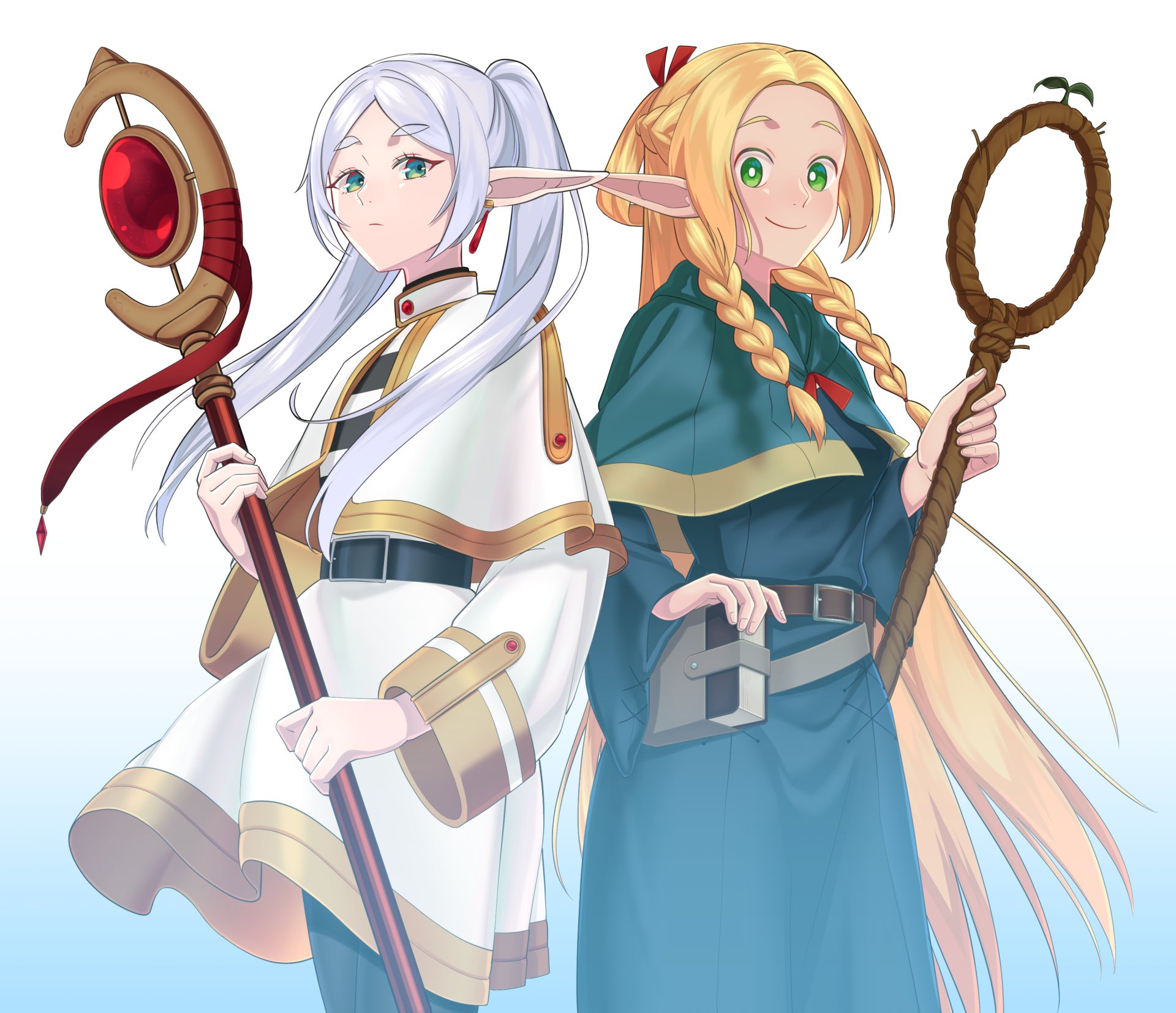 Epic Anime Crossover: Frieren & Marcille Donato HD Wallpaper Showcase ...