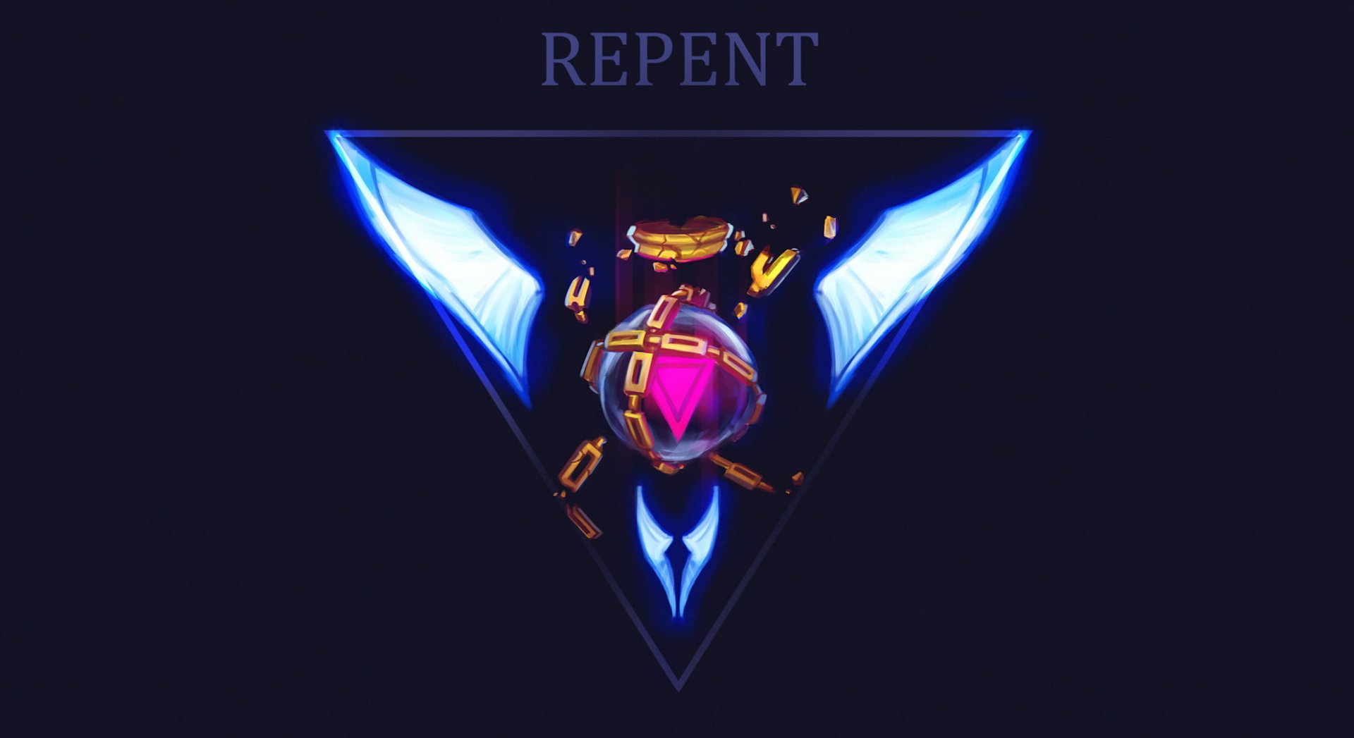 ULTRAKILL Game HD Wallpaper — REPENT Emblem Background