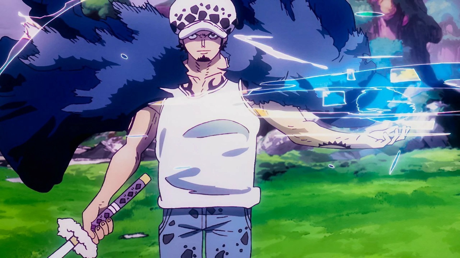 Trafalgar Law HD Anime Wallpaper – One Piece's Fearless Surgeon Captain