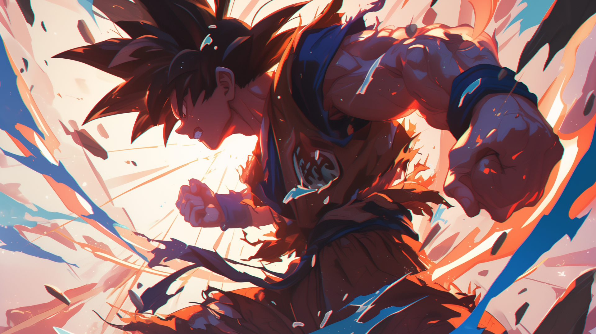 Goku's Fiery Rage - Dragon Ball Z HD Wallpaper by patrika
