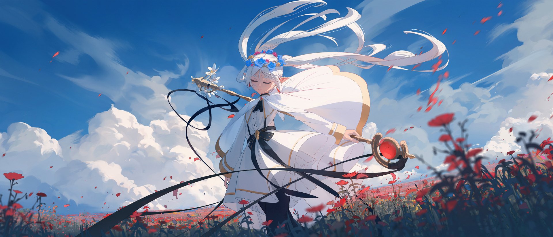 Frieren Anime HD Wallpaper | Beyond Journey's End Desktop Background