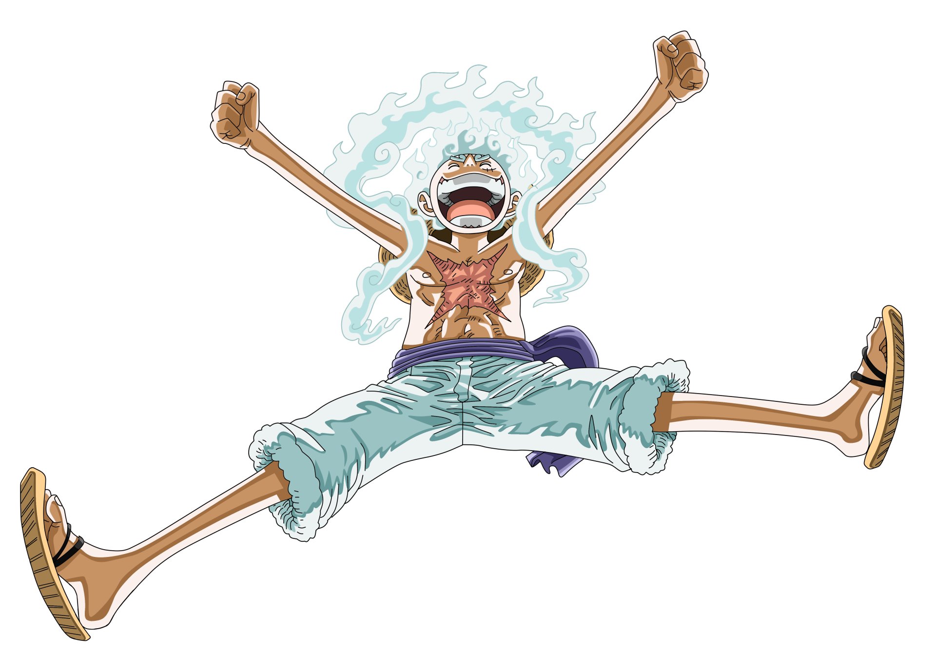 Gear 5 Luffy Soars: One Piece 4K Ultra HD Anime Wallpaper by DT501061 余佳軒