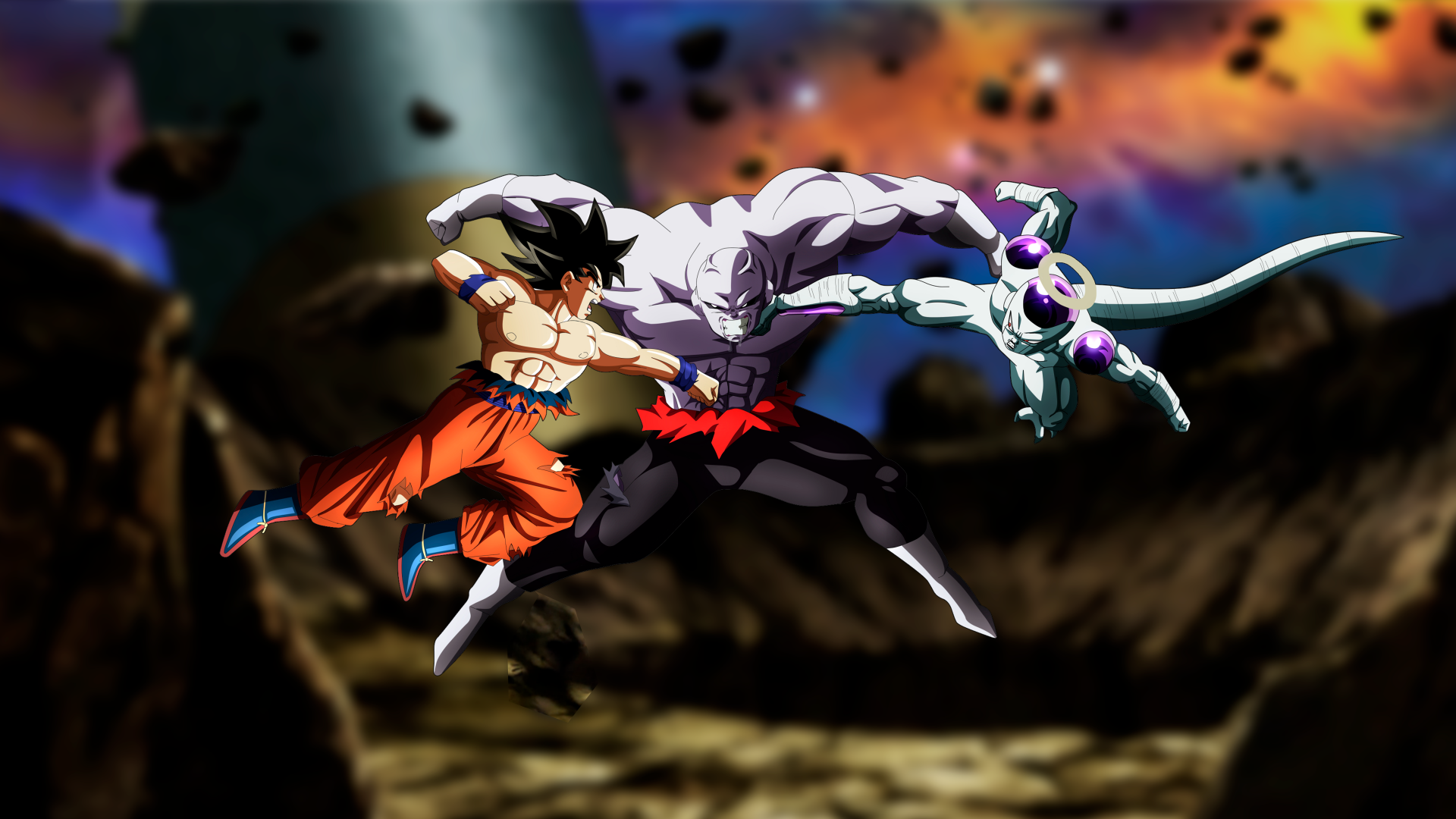 Jiren , Goku by Goku_Migatte_No_Gokui018