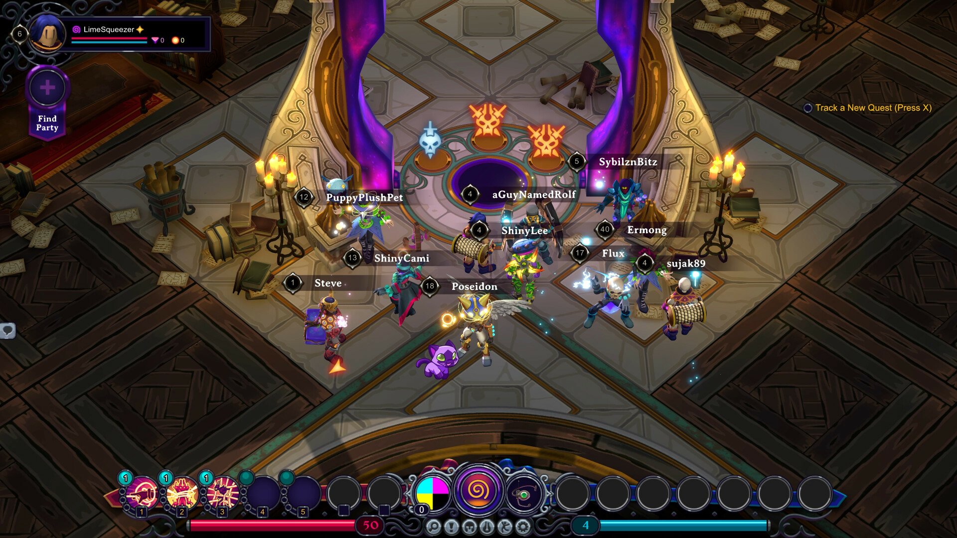 Inkbound Game HD Wallpaper - Vibrant Team Battle Scene