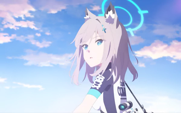 Shiroko Sunaookami in Blue Archive – Stunning 4K Ultra HD Anime Wallpaper