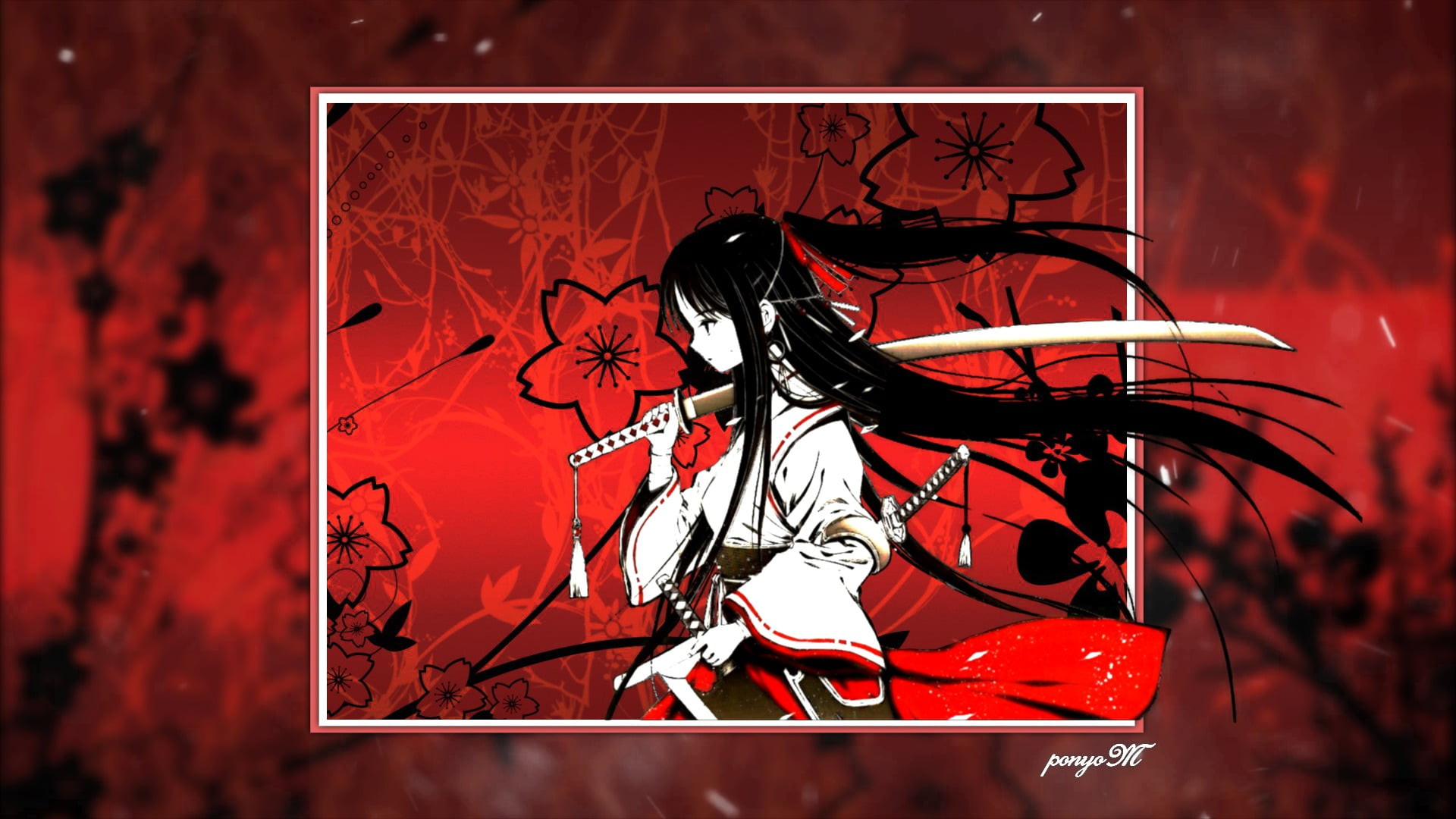 Download Red Samurai Anime Anime Girl Cool Cool Anime Red Anime Anime ...