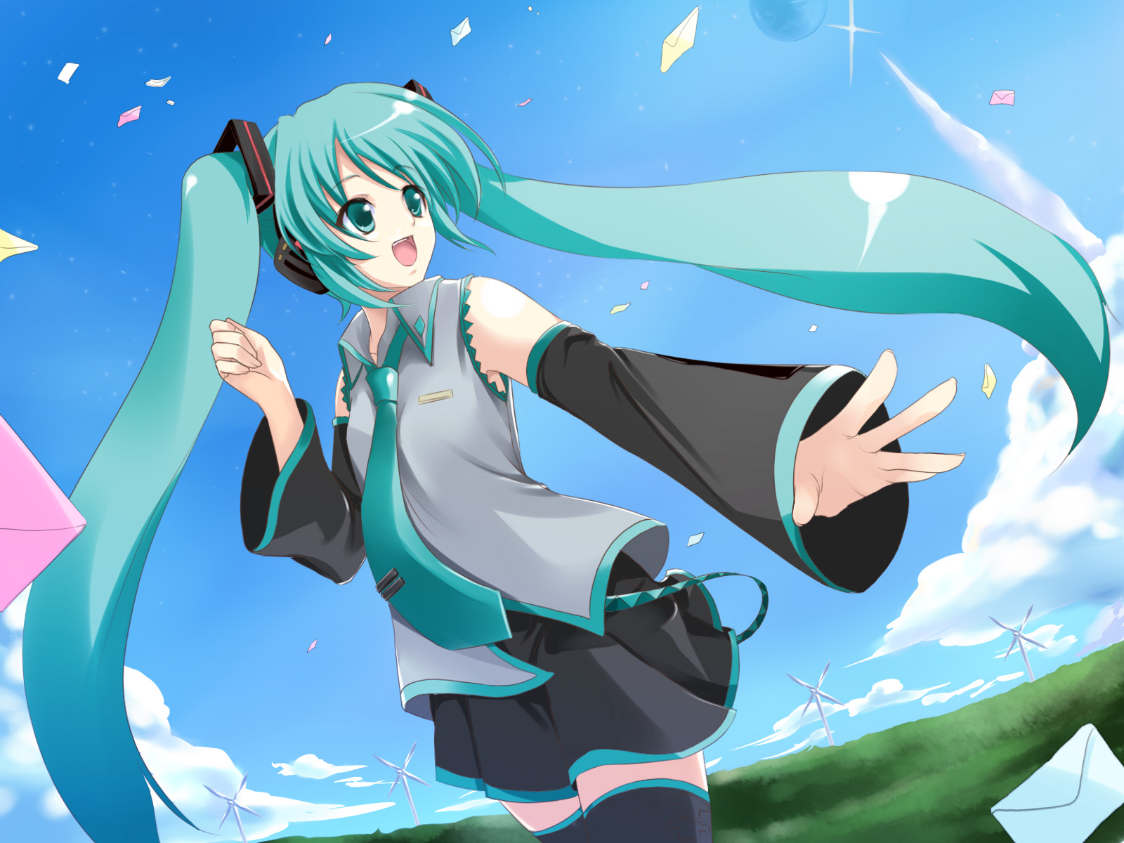 Download Sky Hatsune Miku Anime Vocaloid Sky Anime Wallpaper