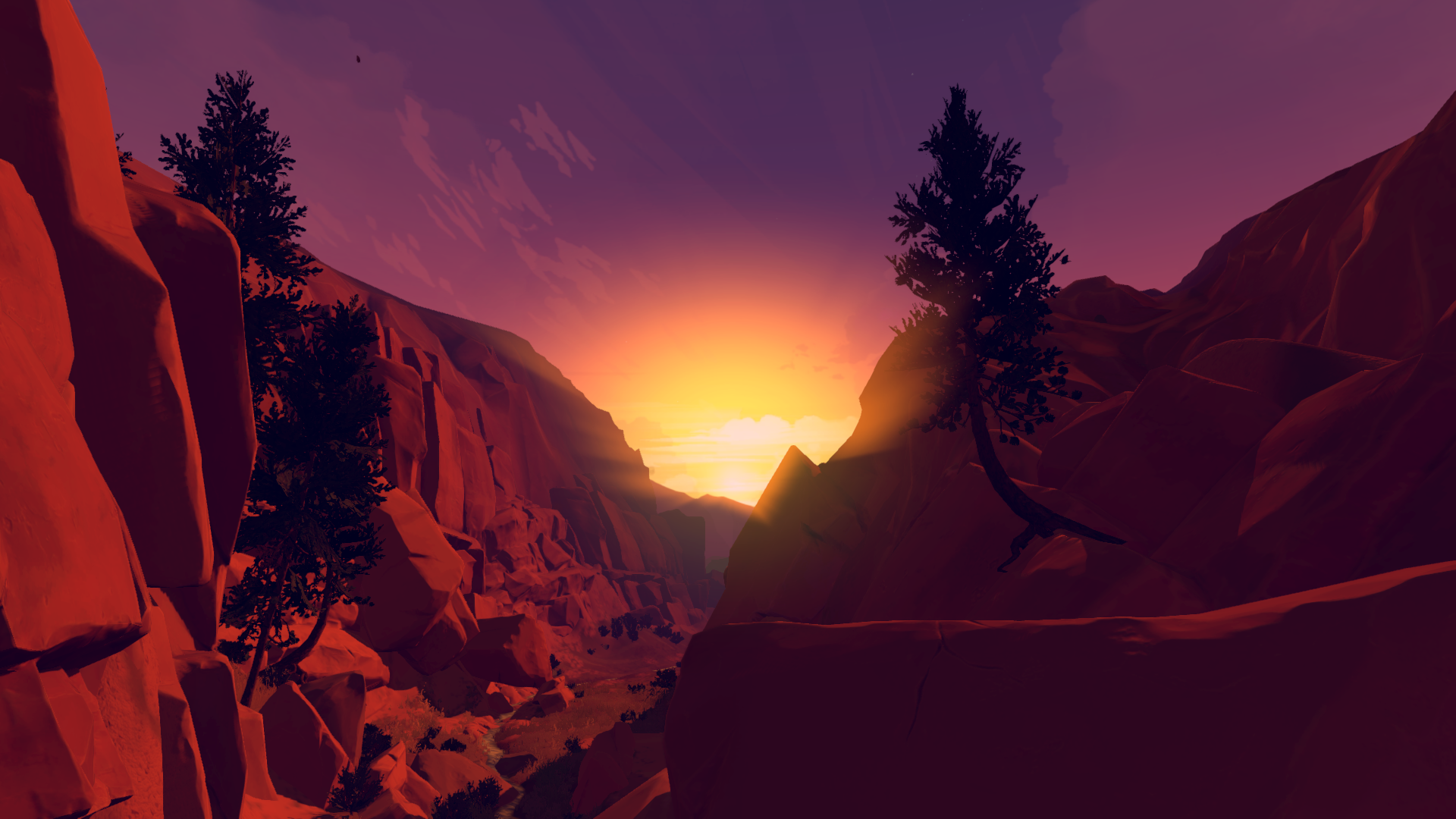 Firewatch Sunset by Kate0
